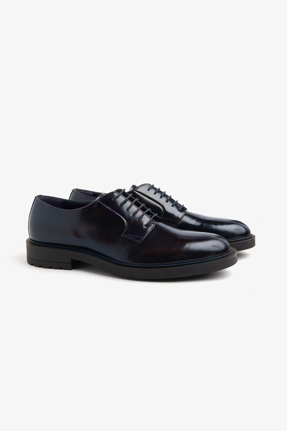 Chaussures derby classiques bleues