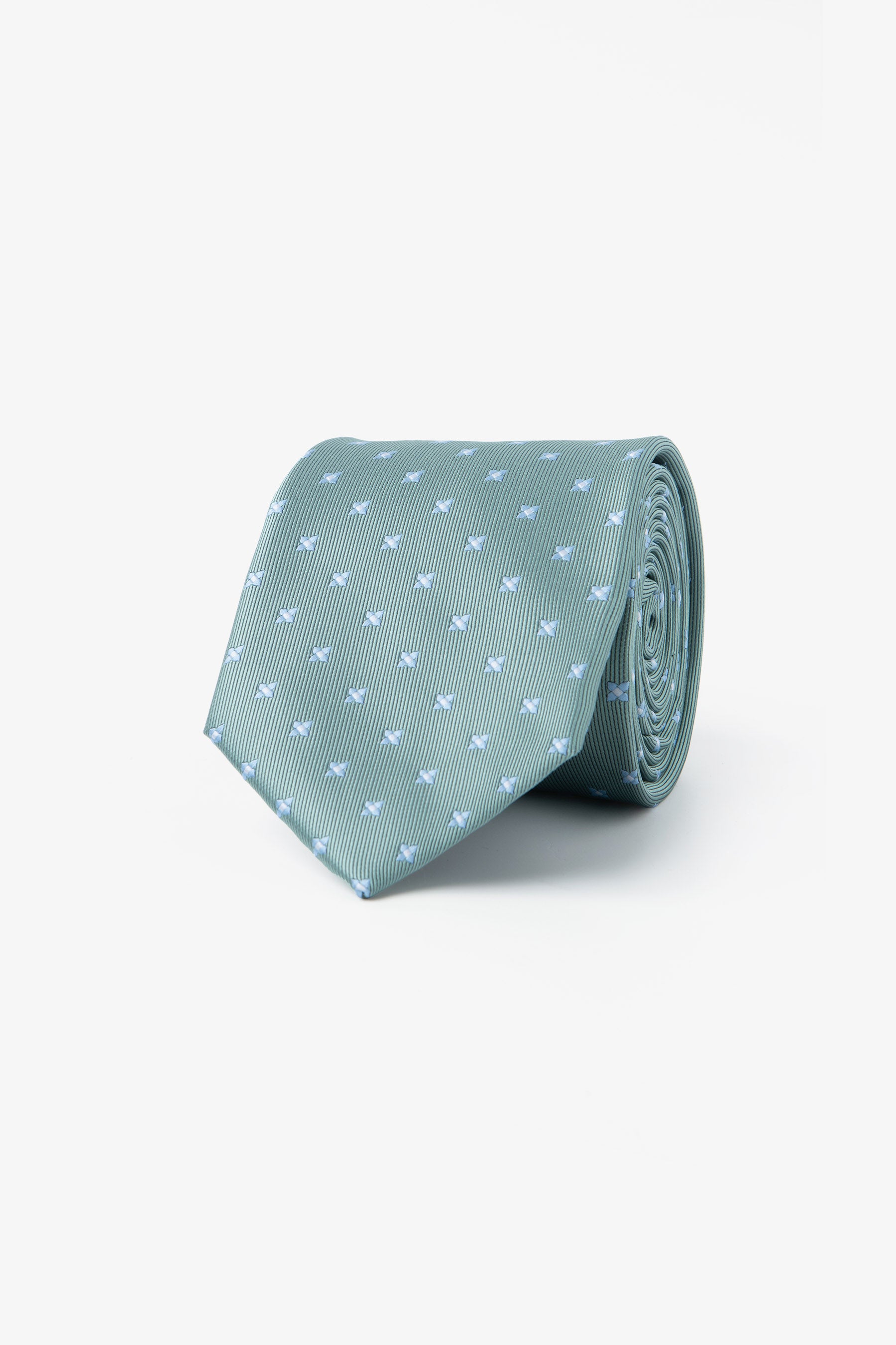 Corbata microestampado verde