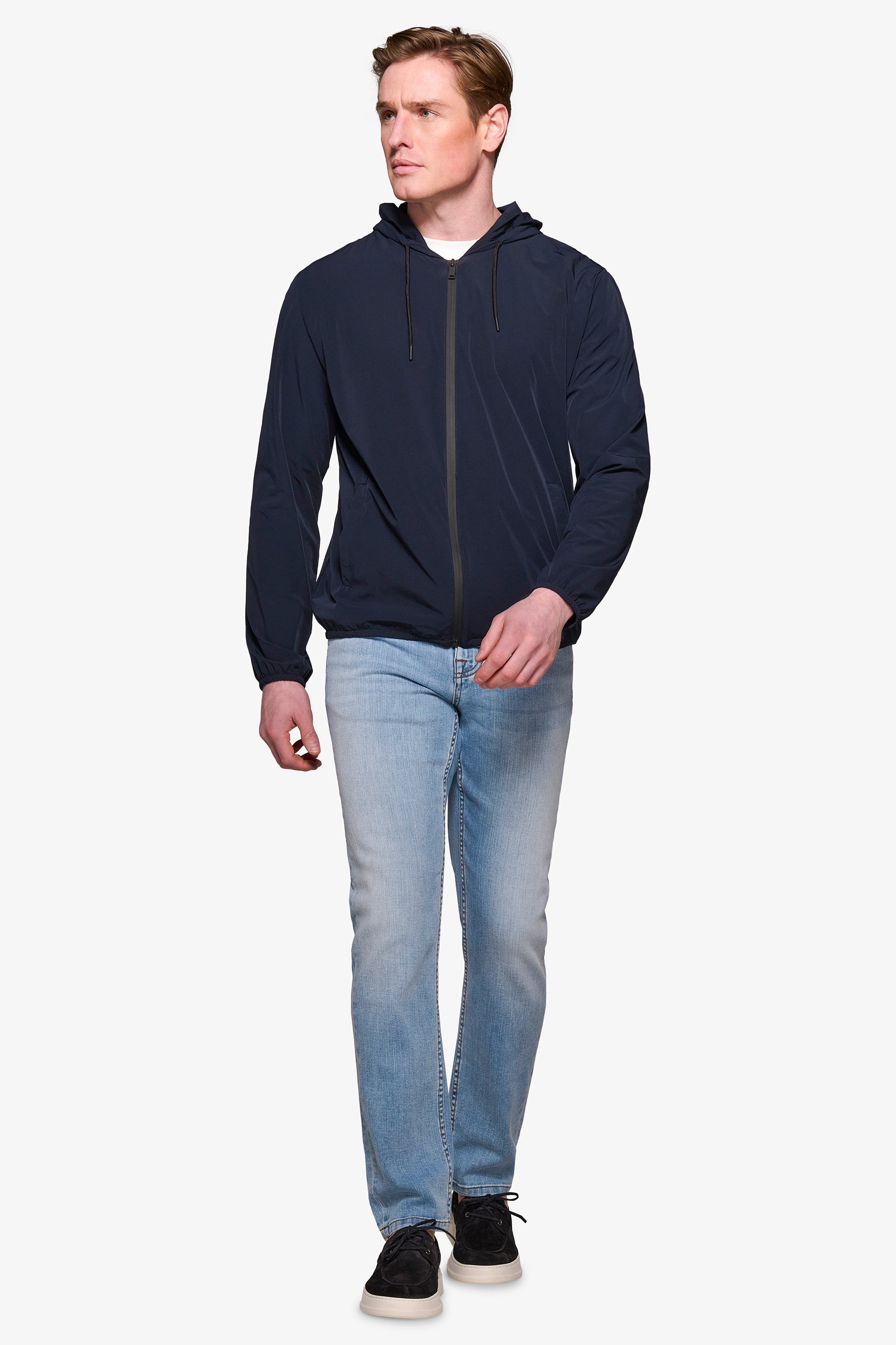Chaqueta cortavientos relax tech color azul