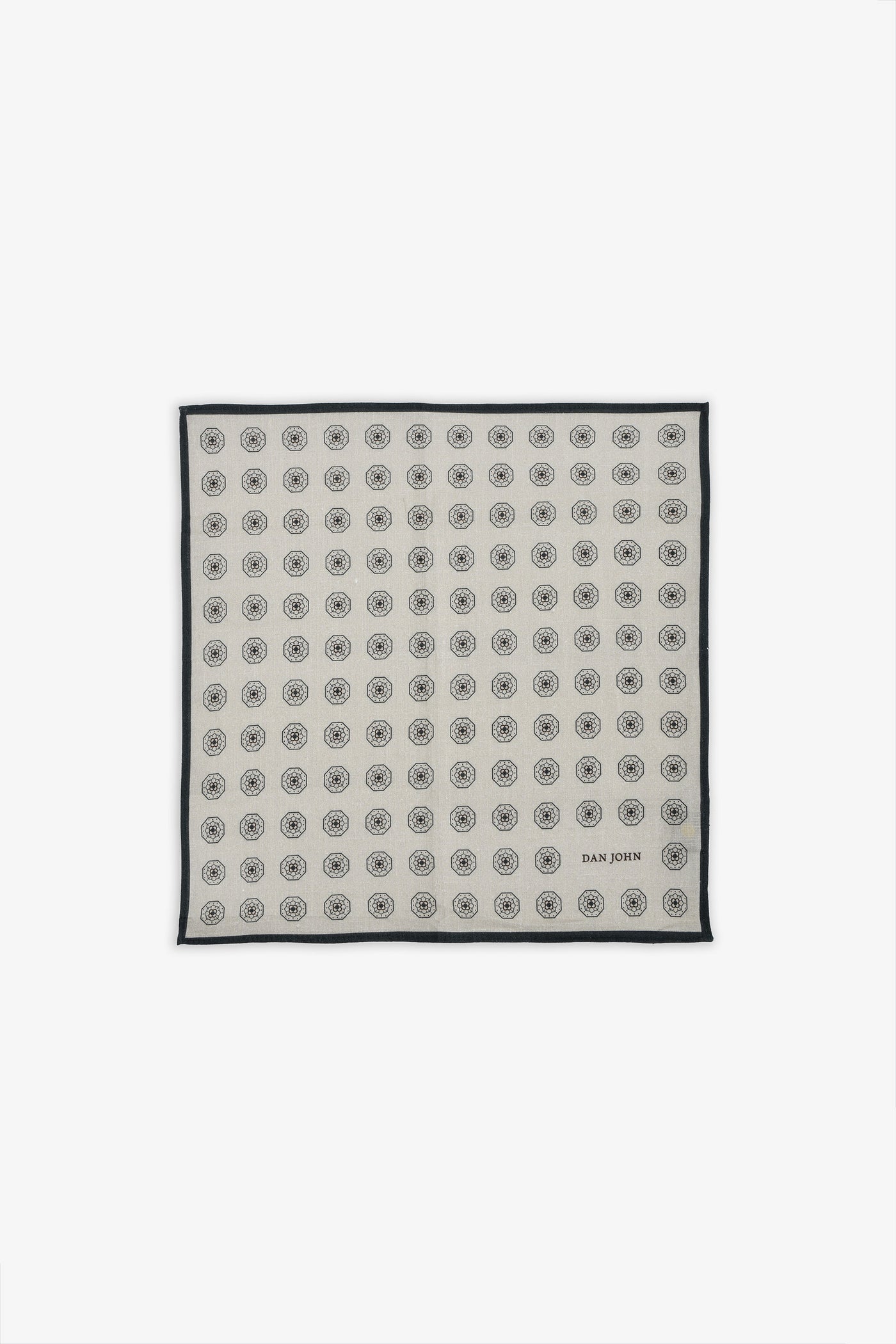 Sage macro circles pocket square